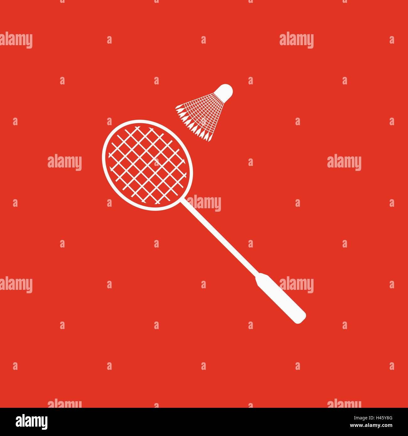 The badminton icon. Sport symbol. Flat Stock Vector Image & Art - Alamy