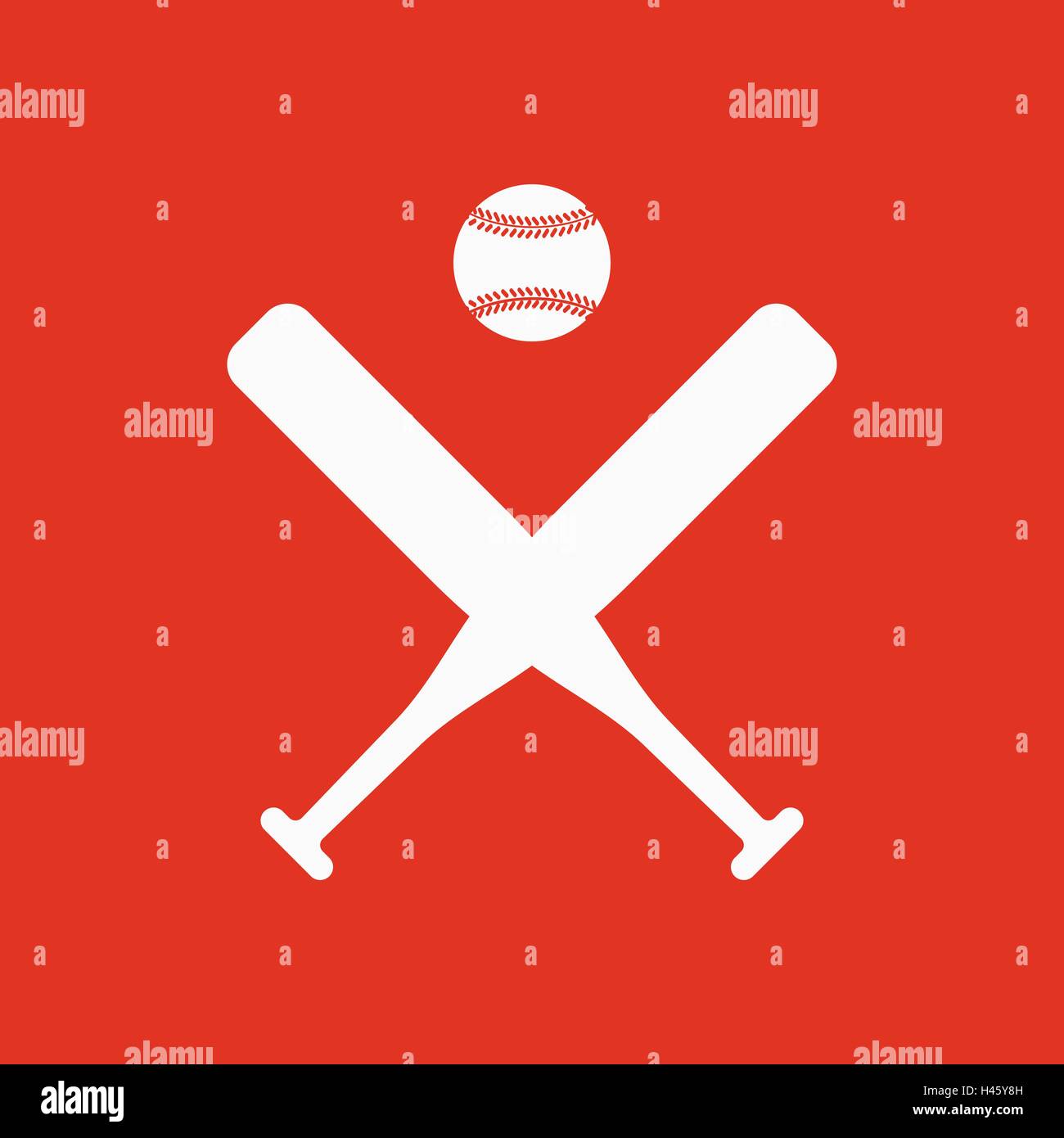 The baseball icon. Sport symbol. Flat Stock Vector Image & Art - Alamy
