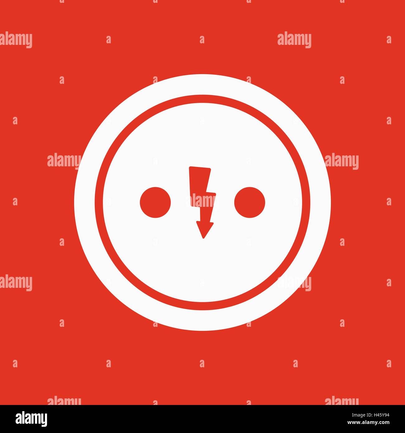 The Electrical Outlet icon. Socket symbol. Flat Stock Vector Image ...