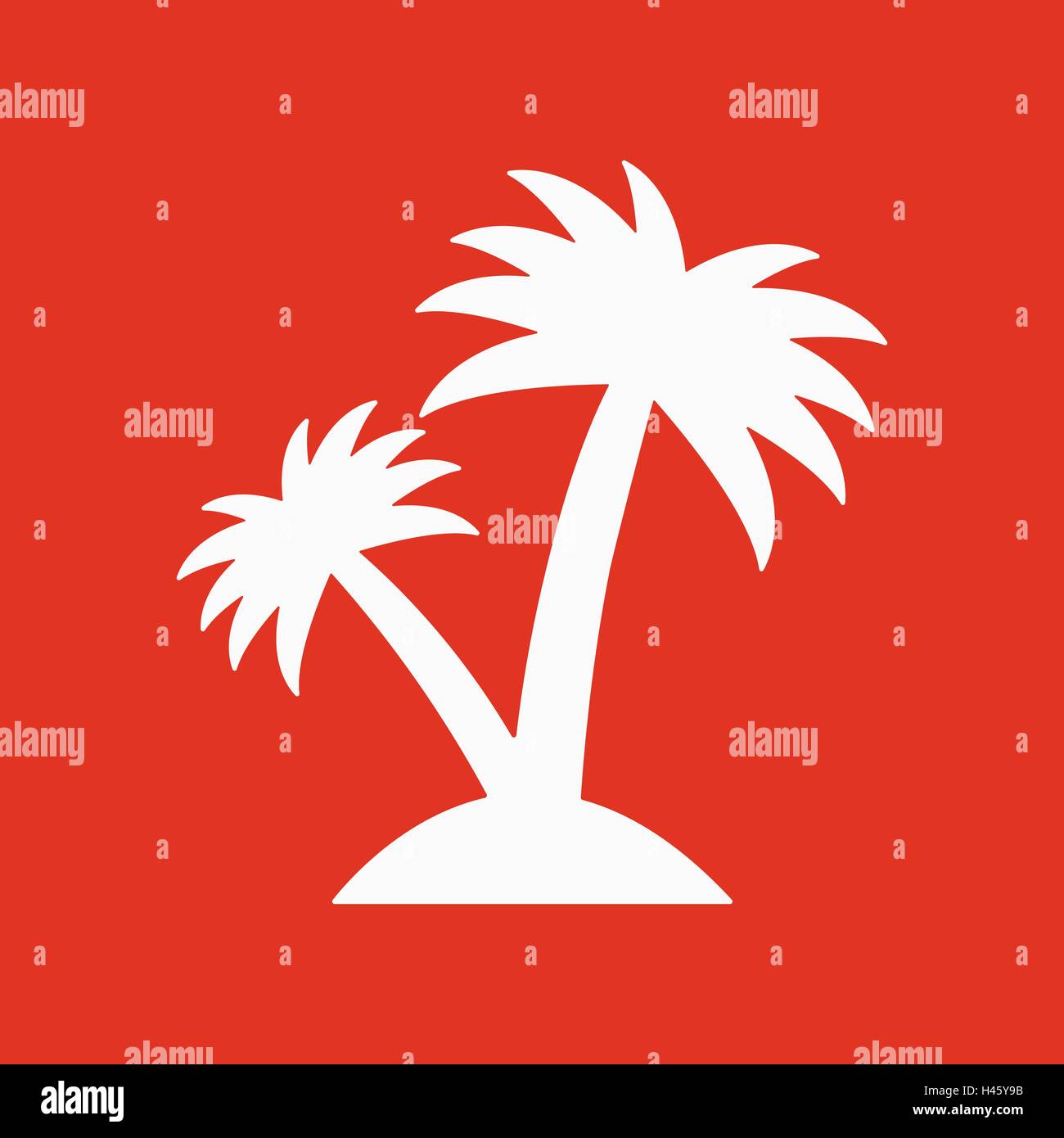 The palm icon. Island symbol. Flat Stock Vector Image & Art - Alamy