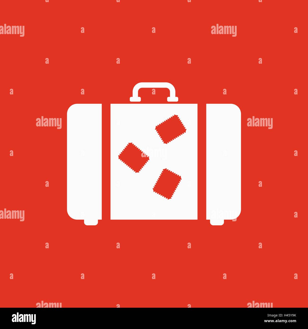 The suitcase icon. Luggage symbol. Flat Stock Vector Image & Art - Alamy