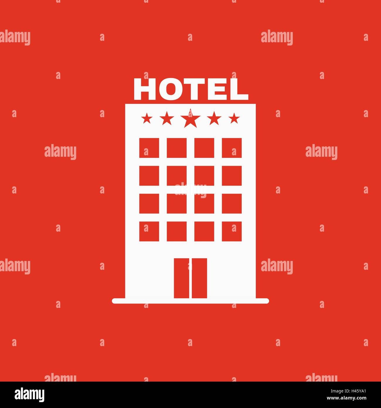 The Hotel icon. Travel symbol. Flat Stock Vector Image & Art - Alamy