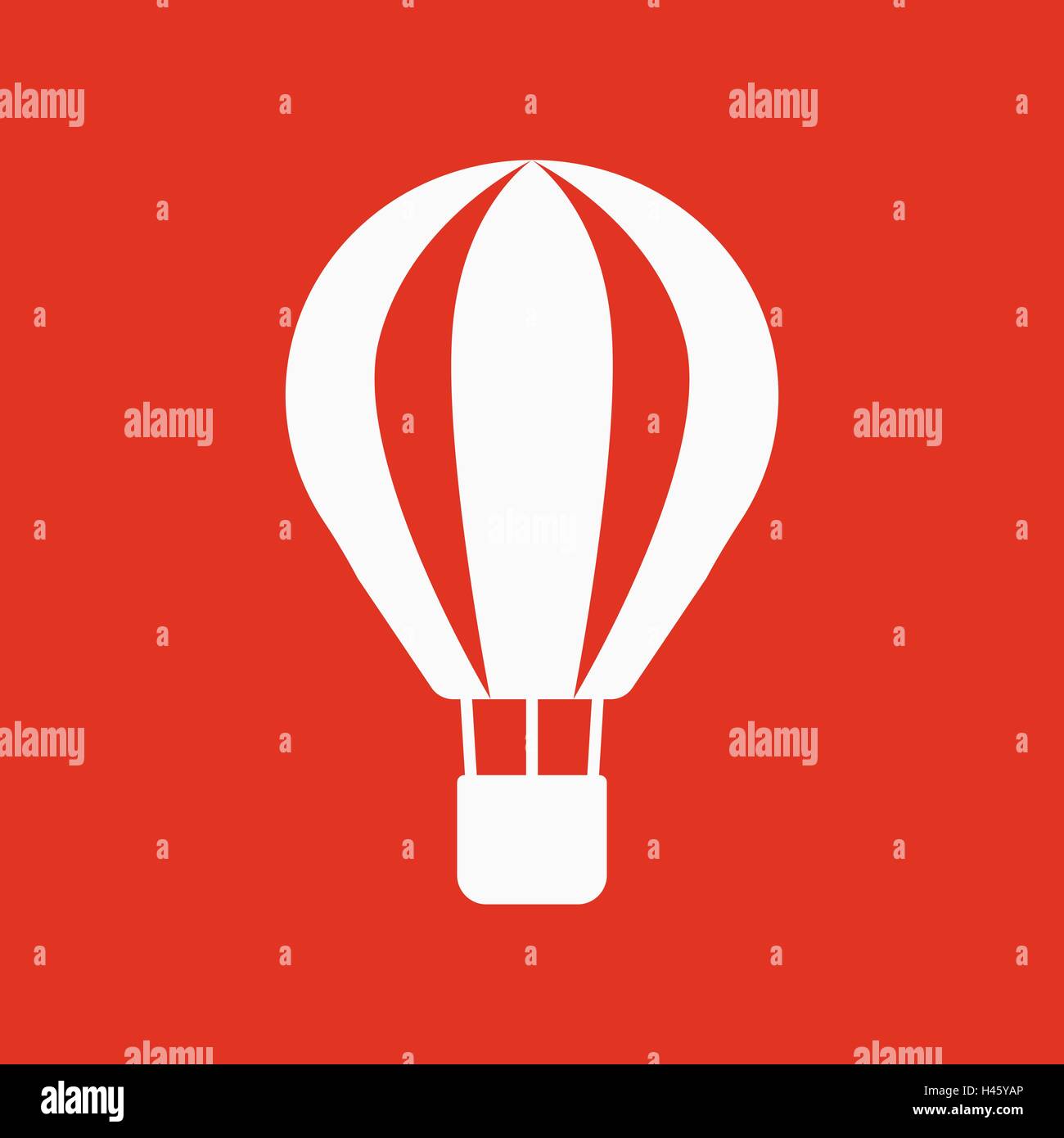The air balloon icon. Aerostat symbol. Flat Stock Vector Image & Art ...