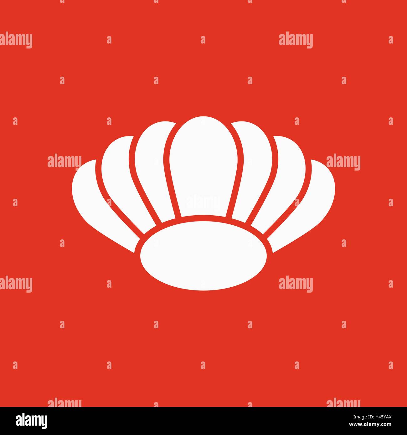 The shell icon. Ocean symbol. Flat Stock Vector Image & Art - Alamy