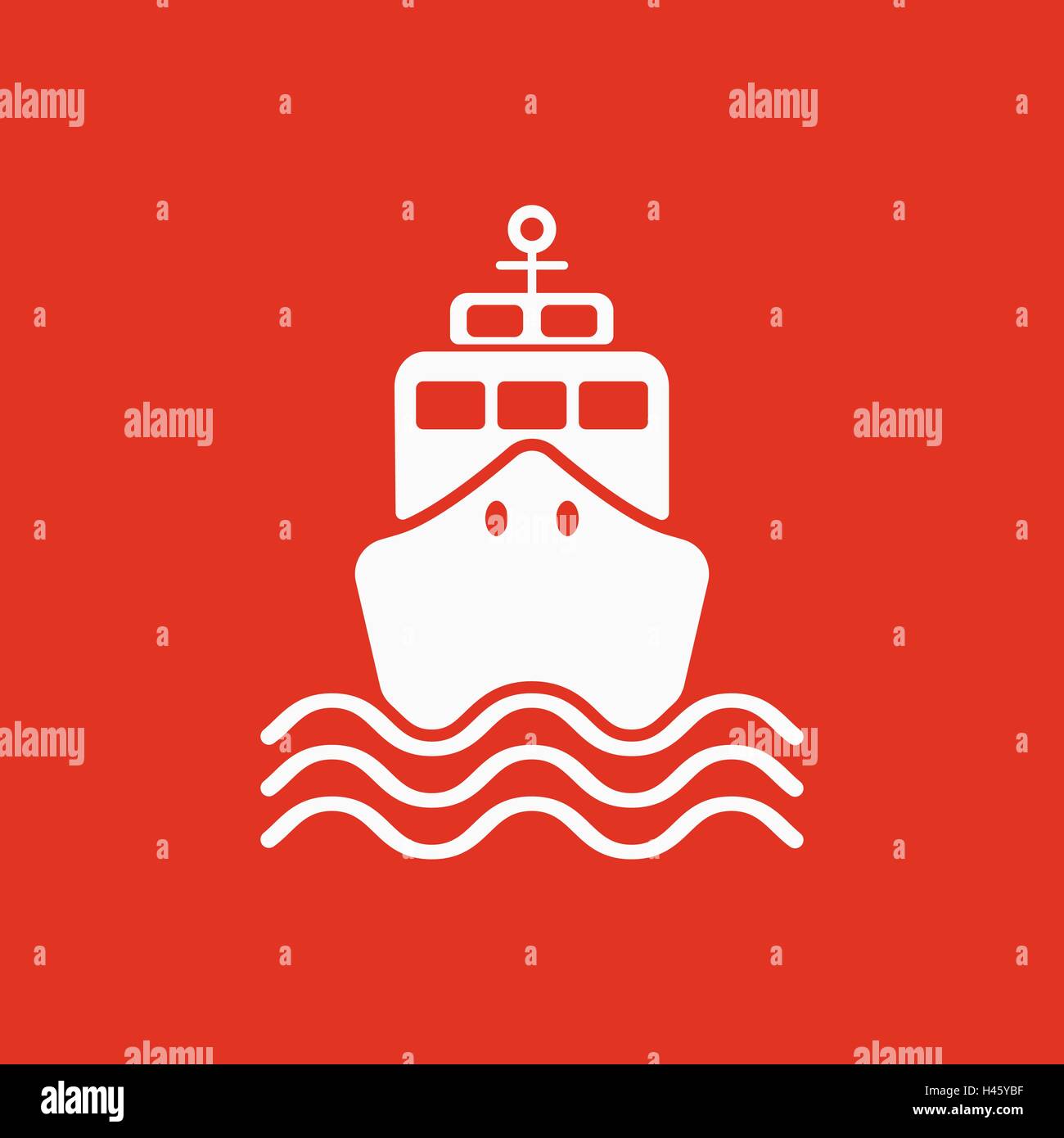 The ship icon. Travel symbol. Flat Stock Vector Image & Art - Alamy
