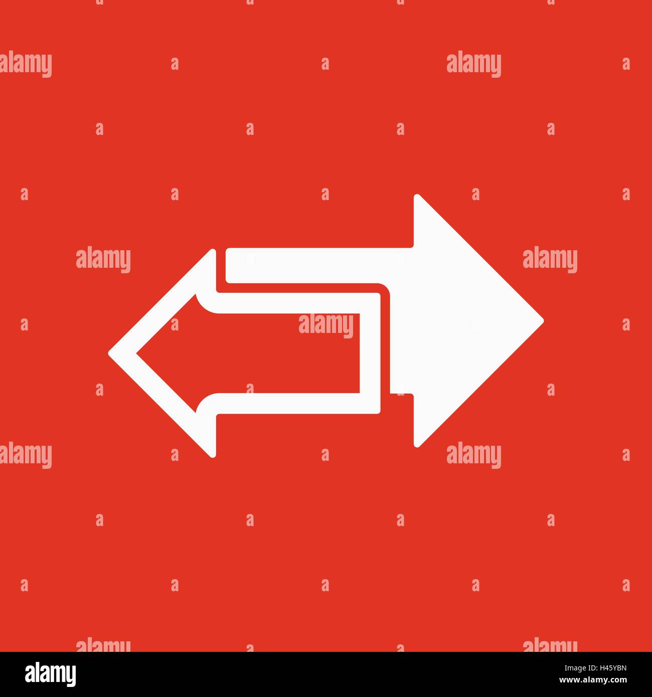 The left and right arrows icon. Arrows symbol Stock Vector Image & Art ...