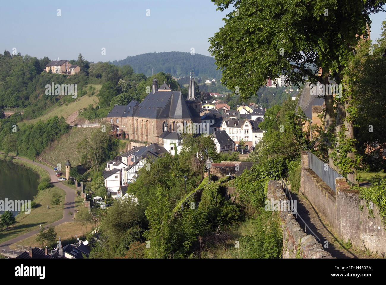 Germany, Rhineland-Palatinate, Saarburger country, Saar castle, Old ...