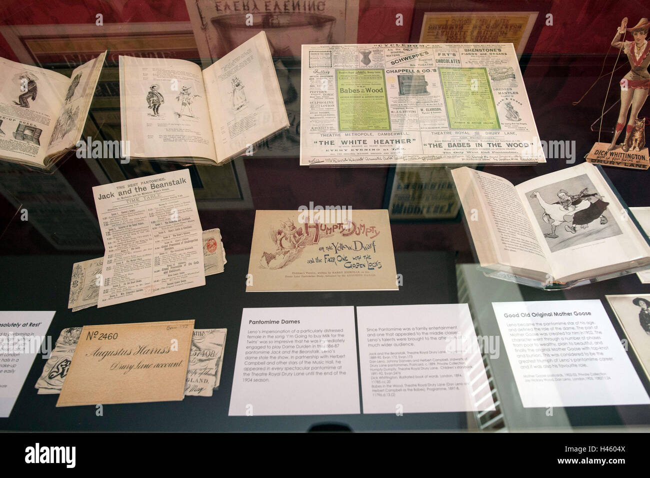 Some of the exhibits in the British Library, London during the opening ...