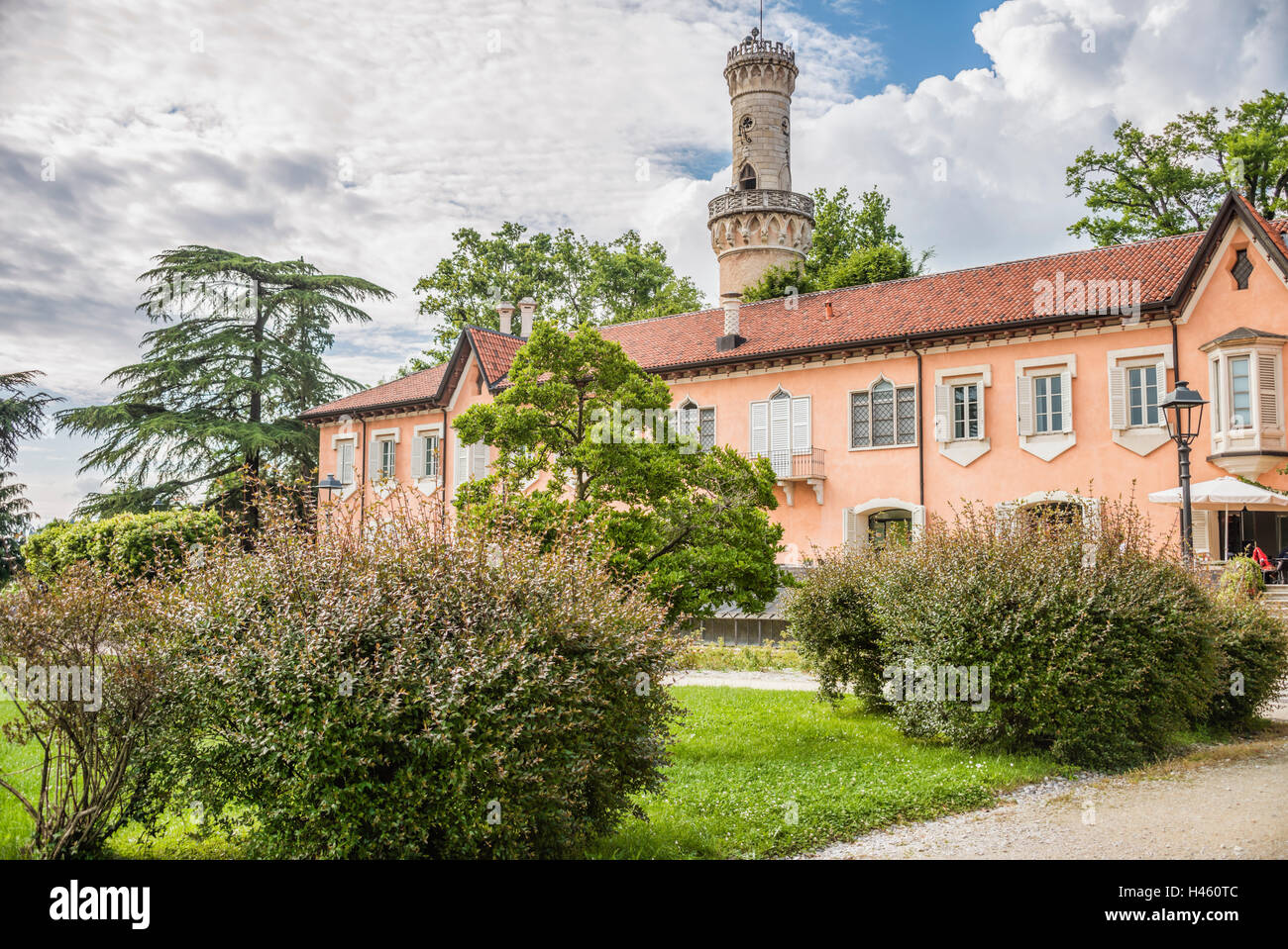 Villa Mirabello at the Garden of Palazzo Estense, Varese, Italy Stock ...