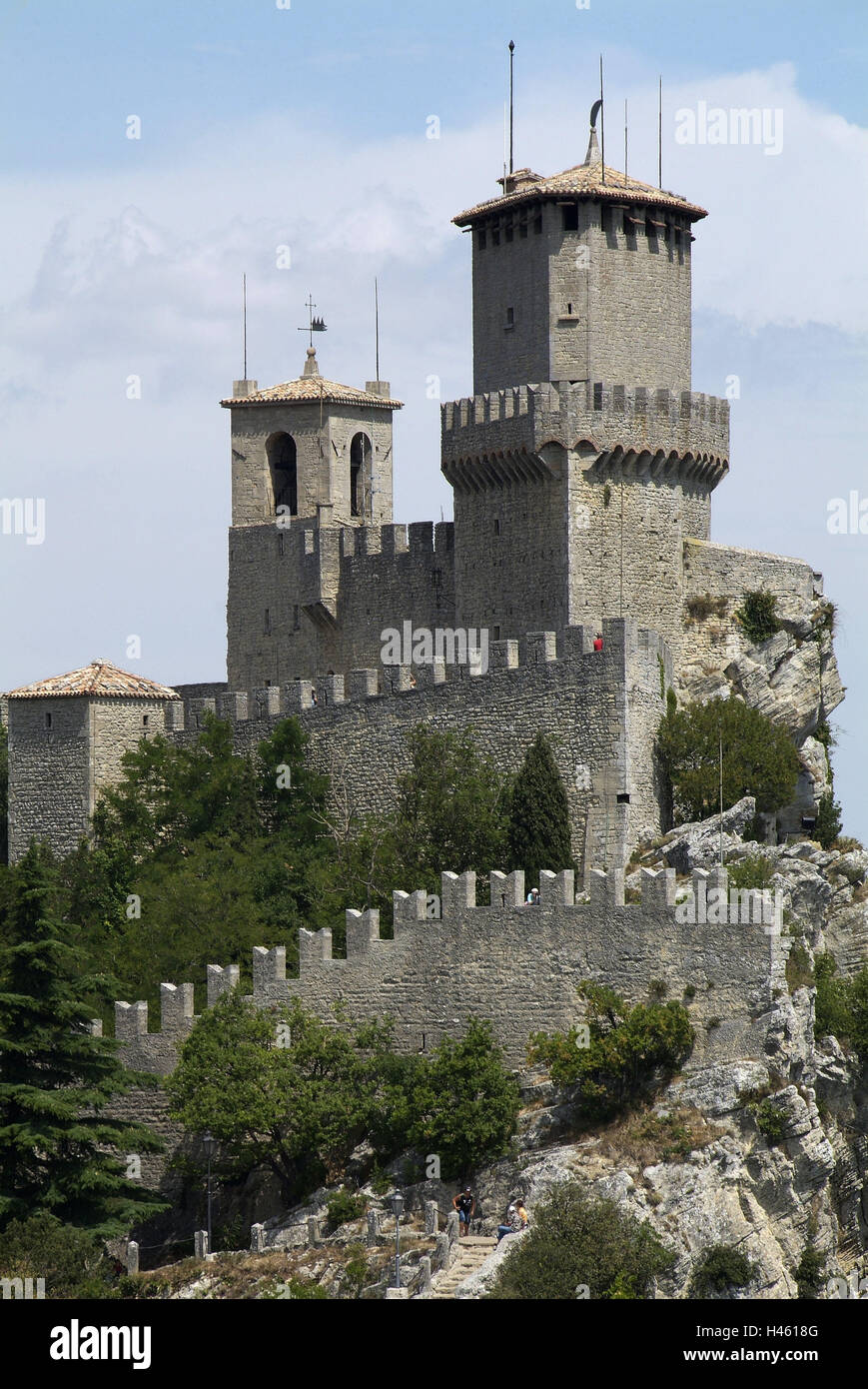 San Marino, Monte Titano, fortress La Guaita Stock Photo - Alamy