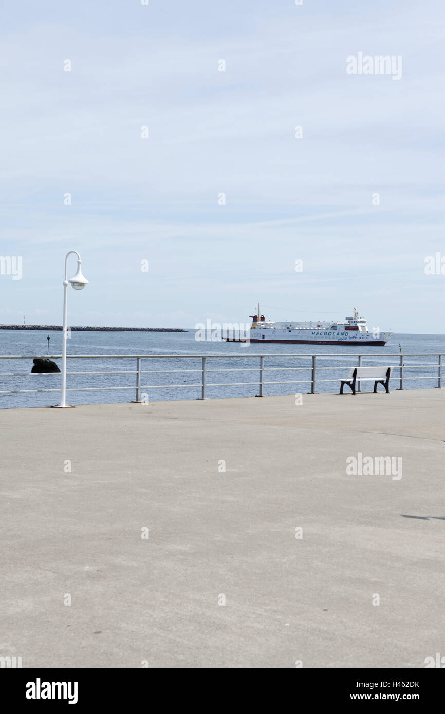 Germany, Schleswig - Holstein, Helgoland, the North Sea, ship Helgoland ...