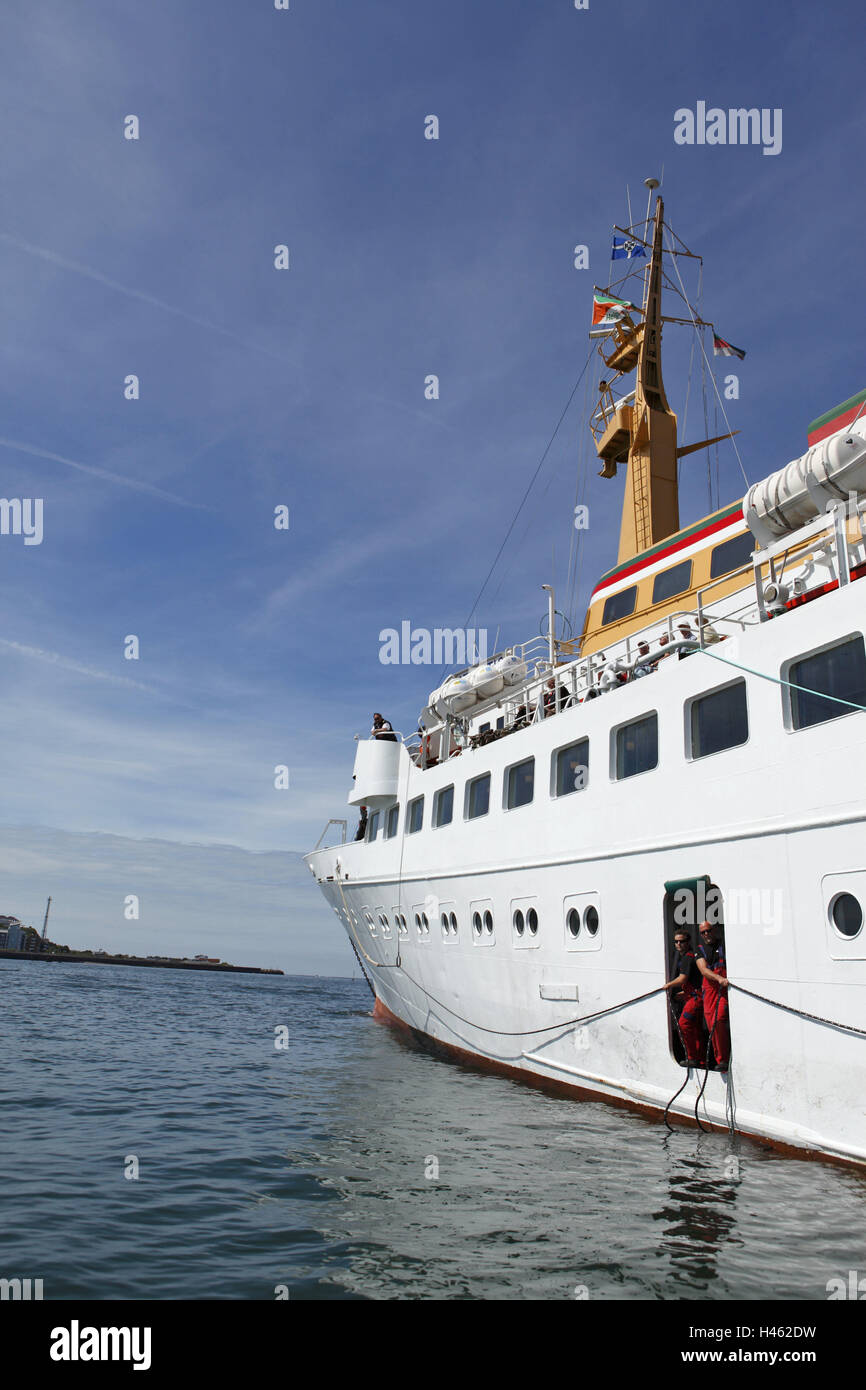Germany, Schleswig-Holstein, Helgoland, North Sea, ship, island, sea ...