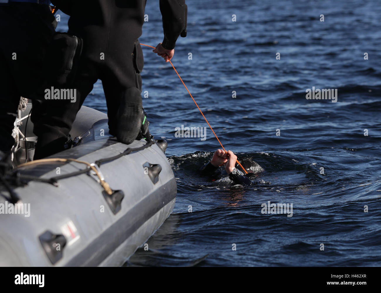 Embargoed until 1900 Thursday October 13 Royal Navy AB diver Remi ...