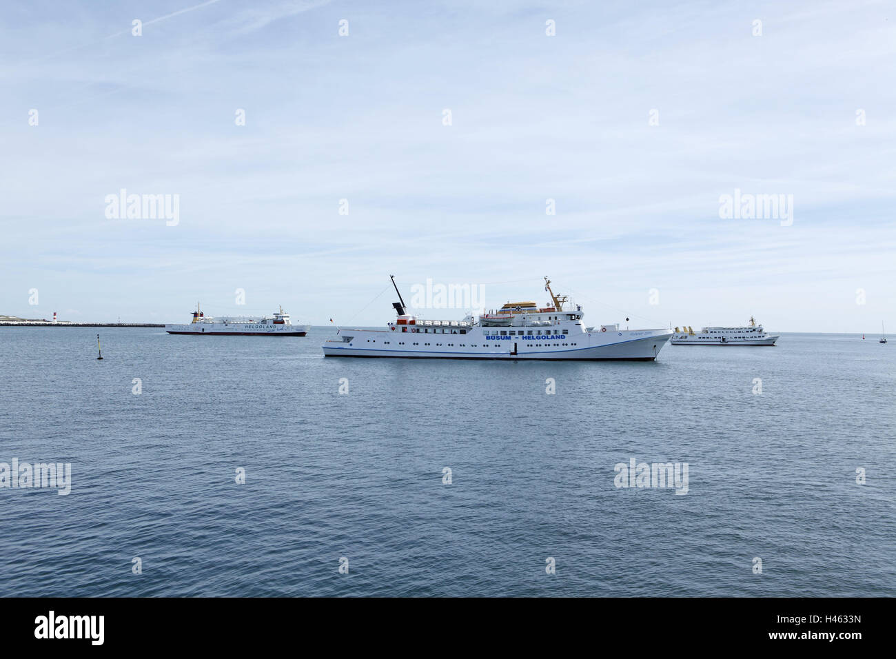 Germany, Schleswig - Holstein, Helgoland, the North Sea, ships, island ...