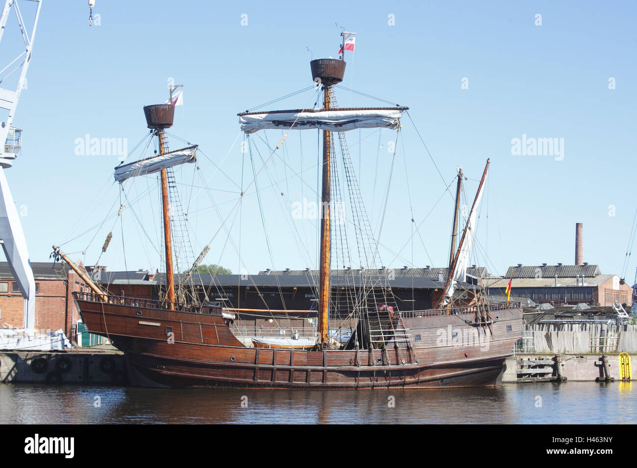 Germany, Schleswig - Holstein, Lübeck, historical ships in the Hanse ...