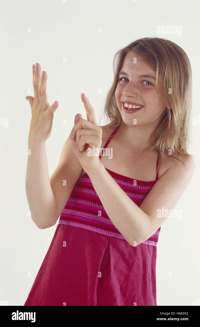 Girl counting fingers hi-res stock photography and images - Alamy