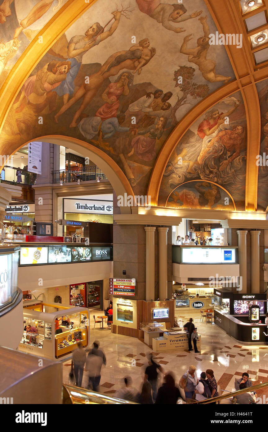 Argentina, Buenos Aires, shopping centre, Galeria Pacifico, interior ...