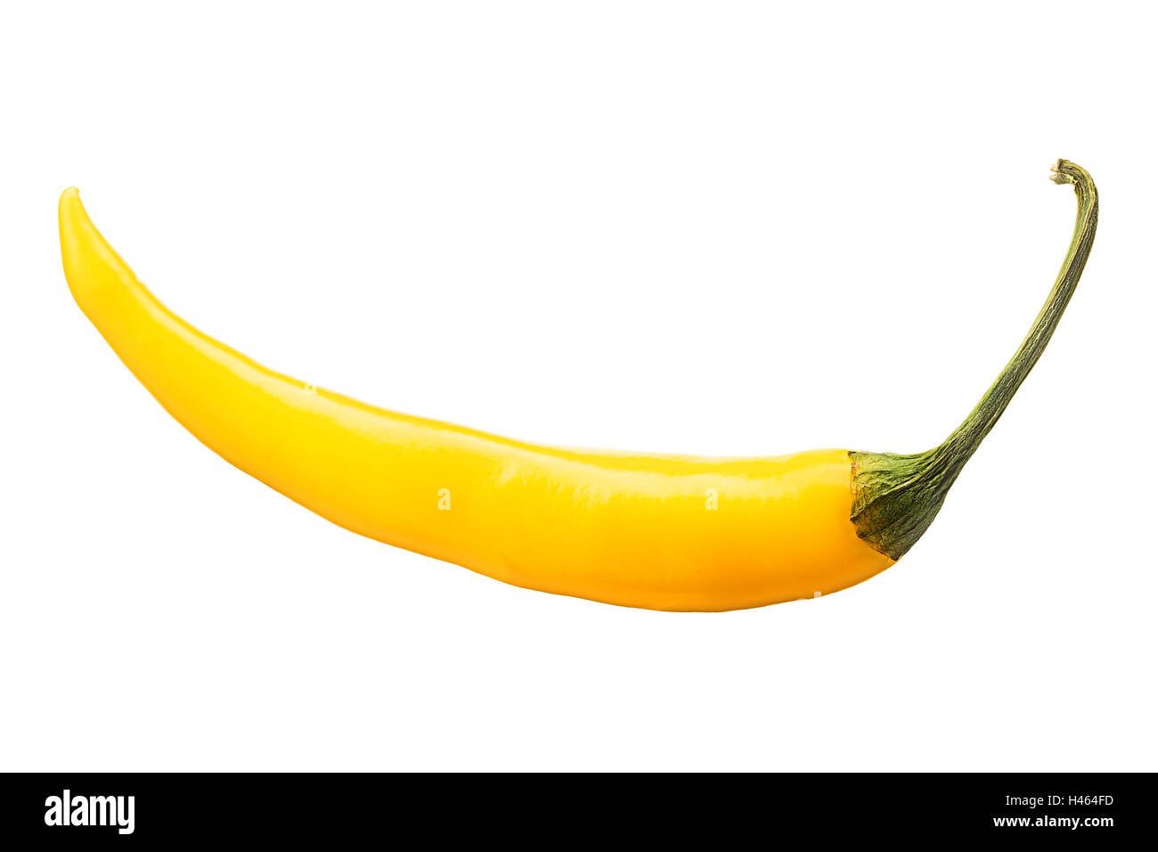 Hot yellow chilli pepper isolated on white Stock Photo - Alamy
