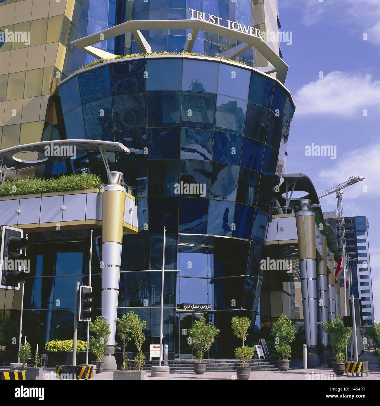 Bahrain, island Manamah, Manama, trust Tower, detail, island state ...