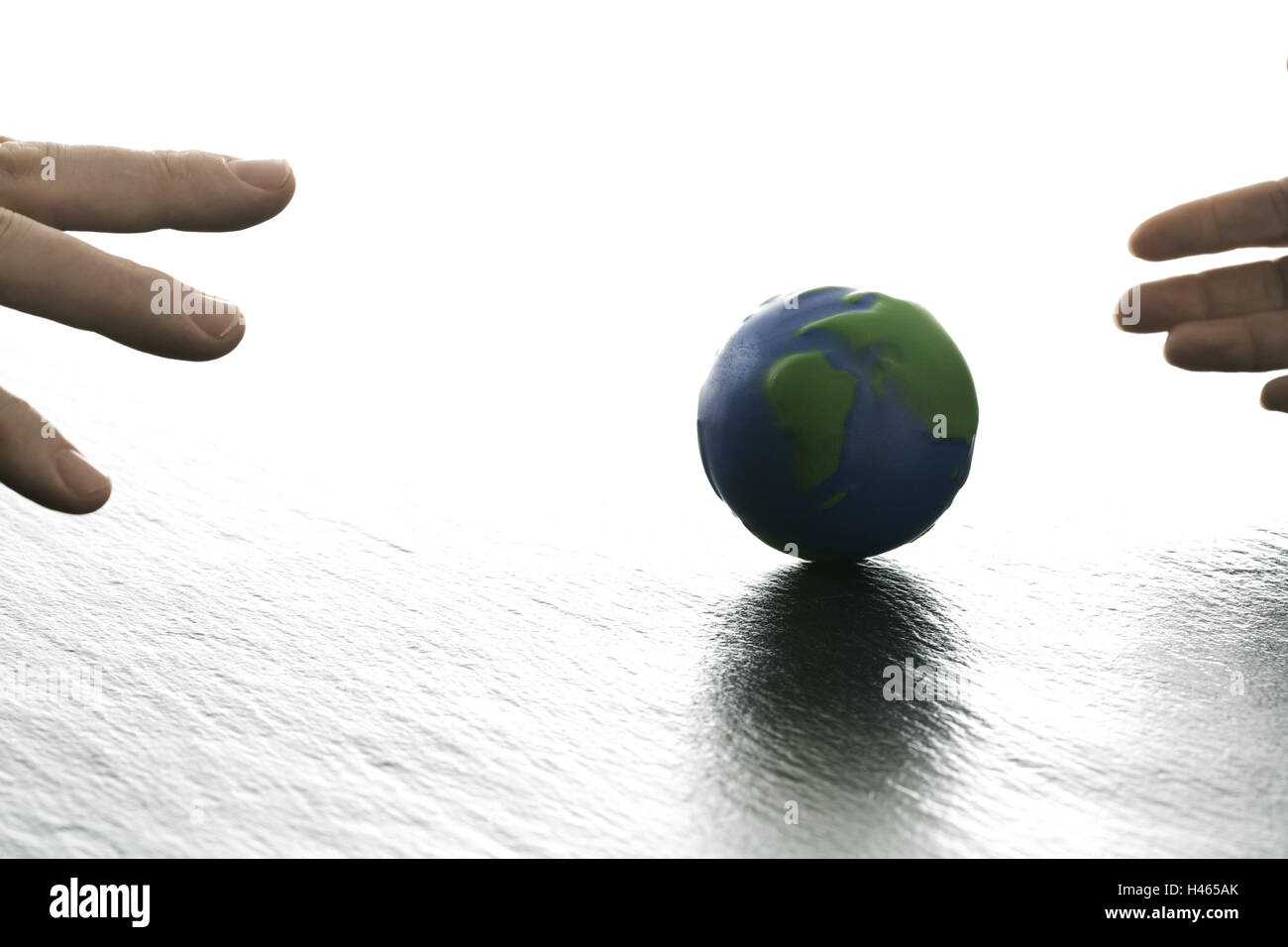 Hands, detail, finger, ball, globe Stock Photo - Alamy