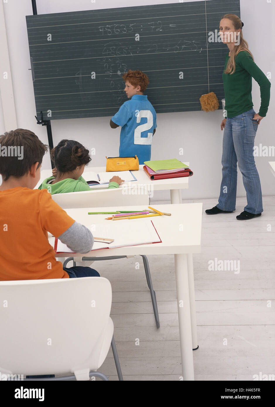 School, classroom, teacher, lessons, notice board, boy, count, school ...