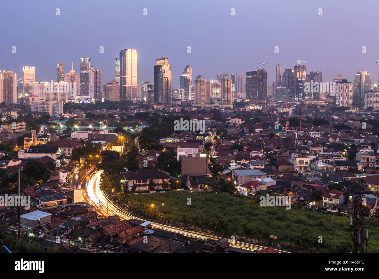 Indonesia city aerial hi-res stock photography and images - Alamy