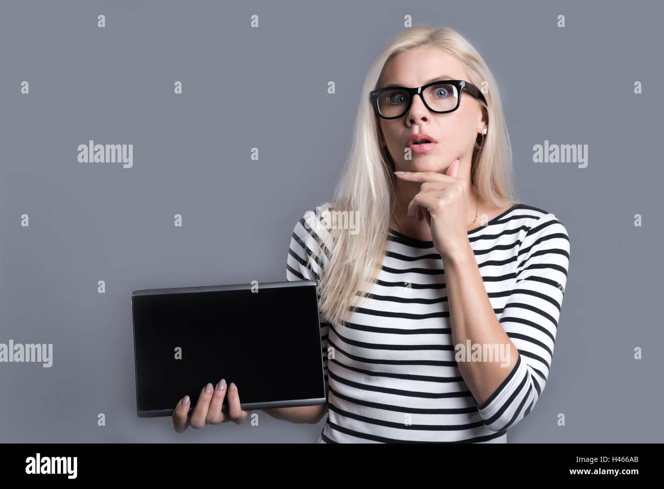 Flustered woman hi-res stock photography and images - Alamy