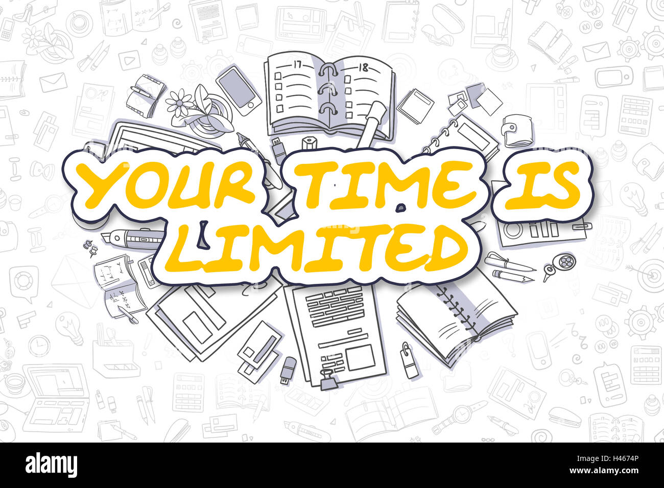 Time limit line concept Cut Out Stock Images & Pictures - Alamy