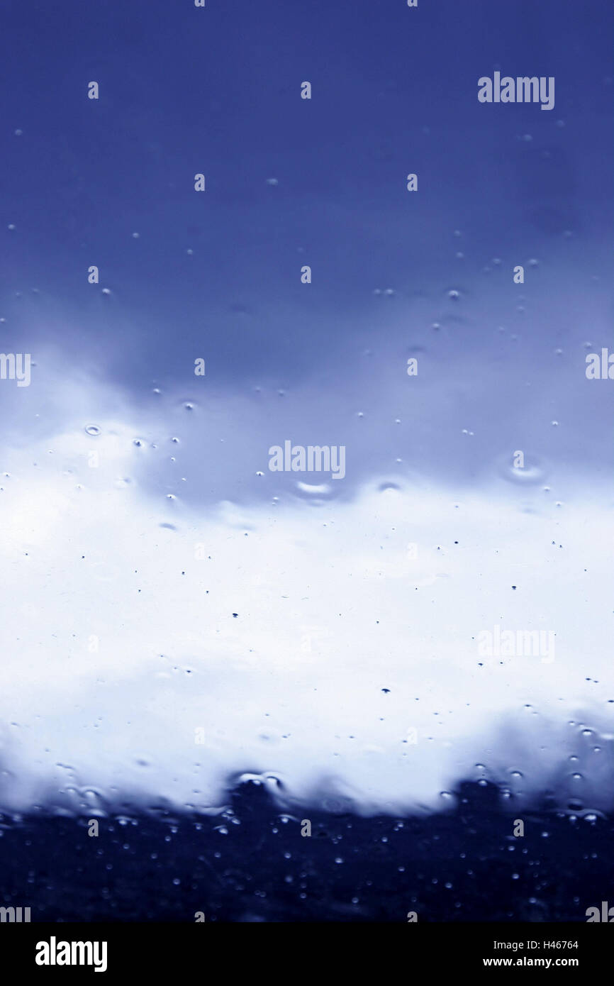 Window, view, rain weather, dreary, gloomily, grey, discouraging ...