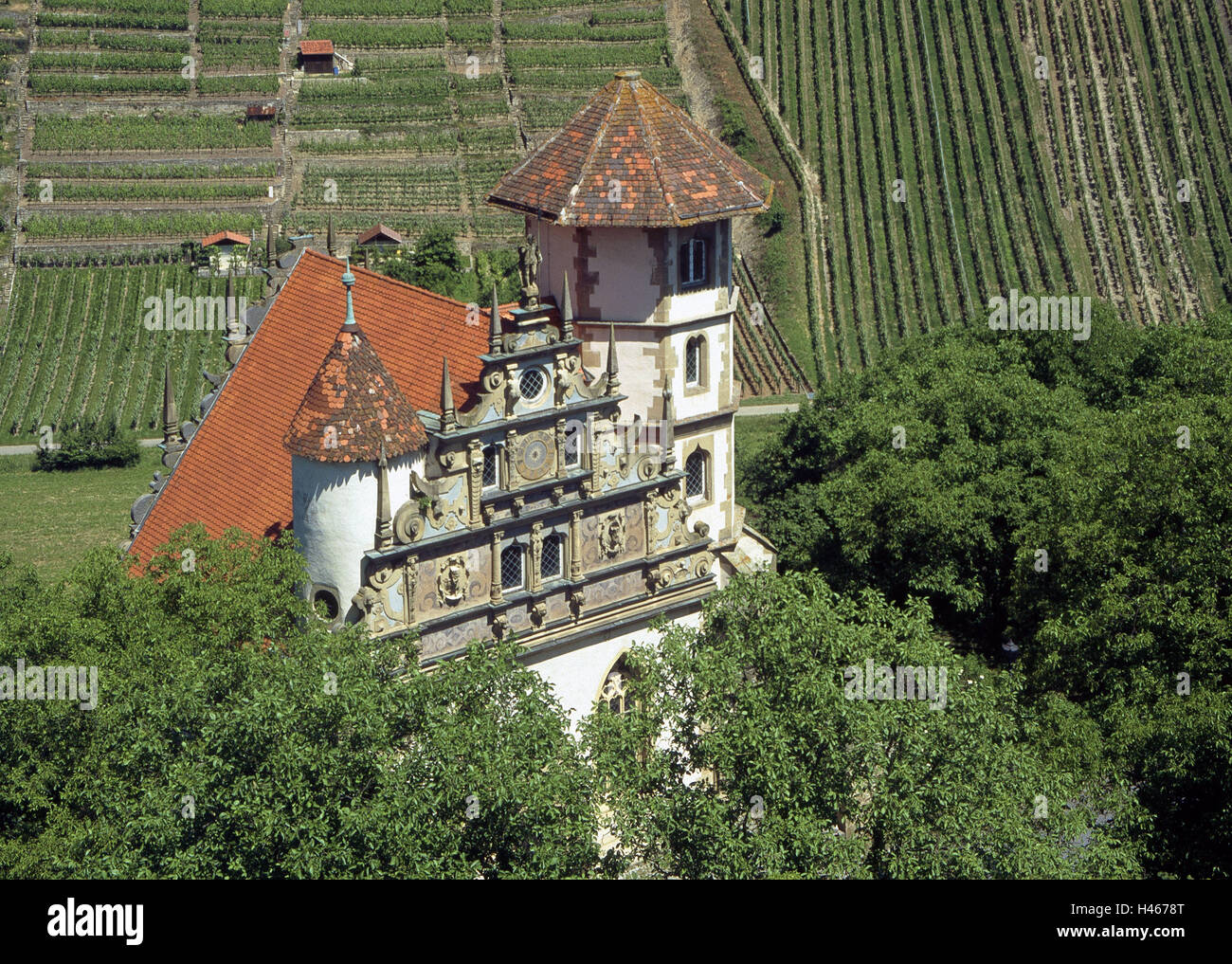 Germany, Baden-Wurttemberg, Neckar west home, castle dear stone, castle ...