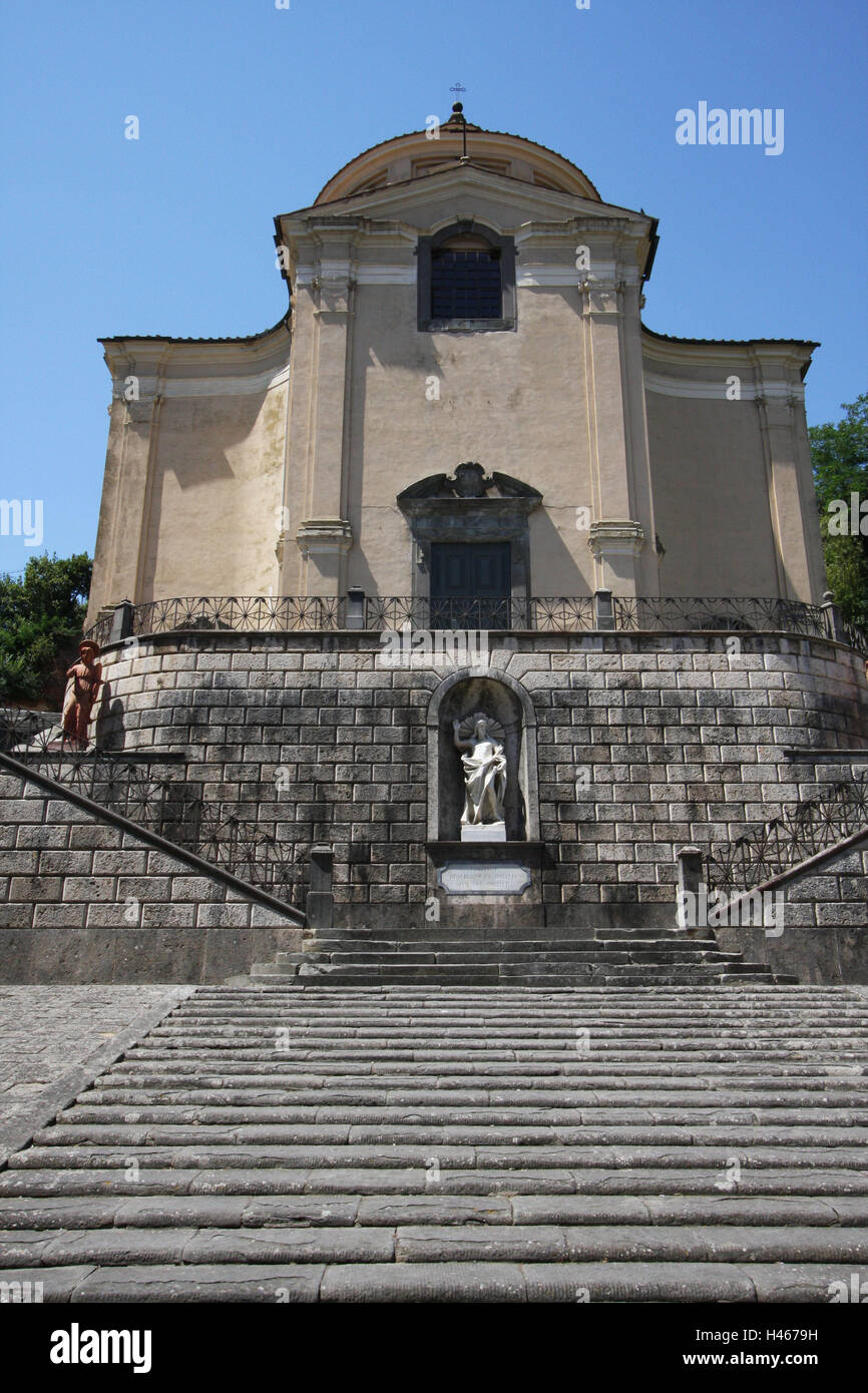 Italy, Tuscany, San Miniato, church Santissimo Crocifisso, town ...
