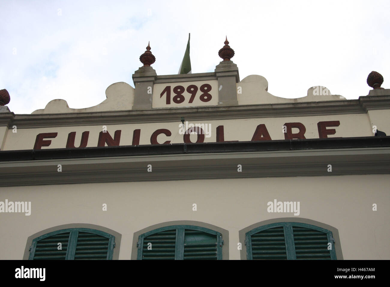 Italy, Tuscany, Montecatini Terme, Funicolare, funicular railway ...