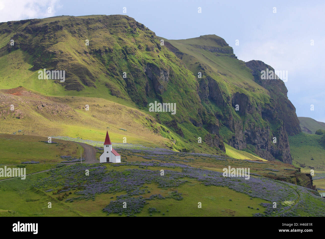 Church, Vik, Iceland Stock Photo - Alamy