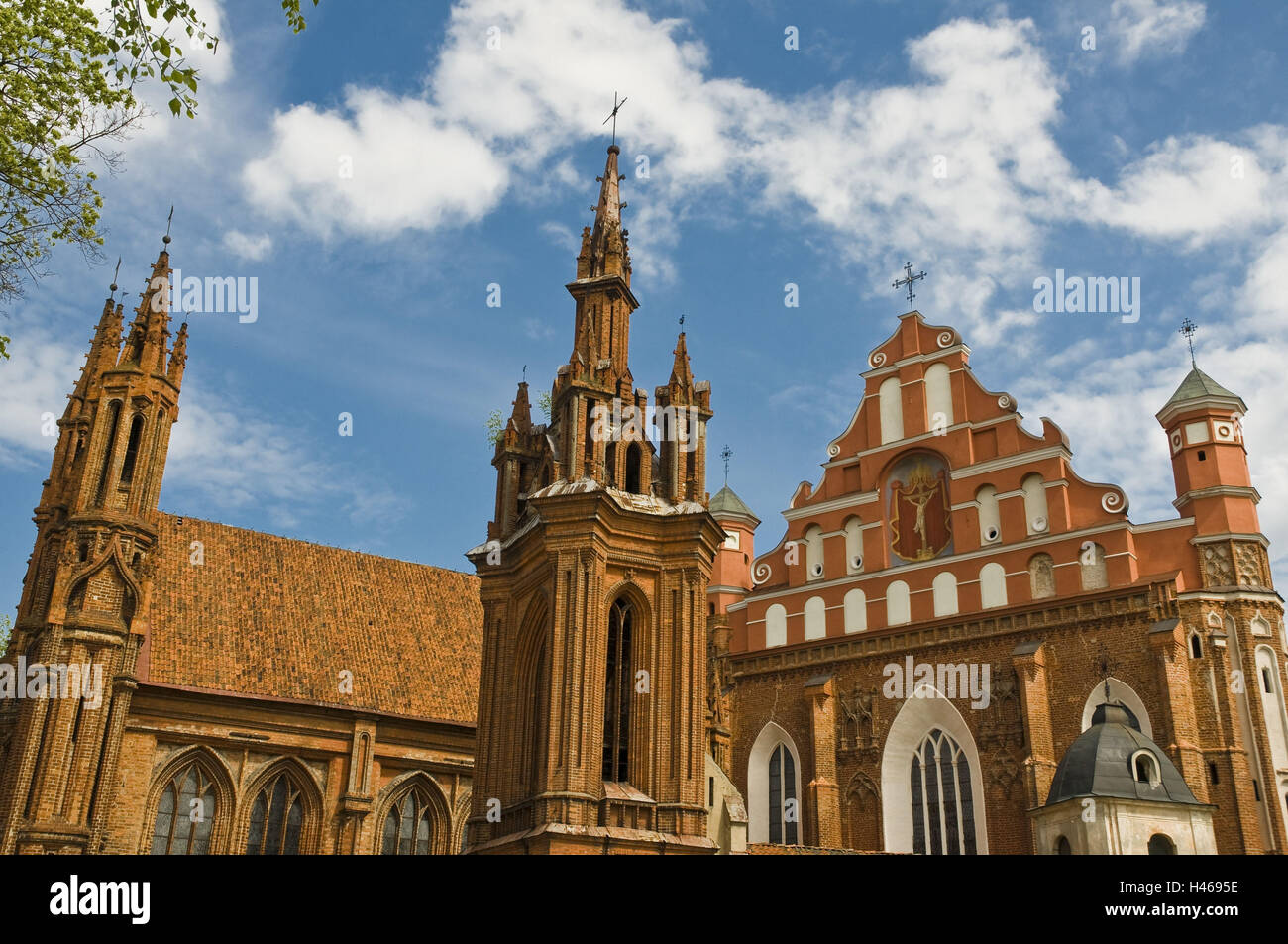Lithuania, Vilnius, old town, church of the Saint Anna, church of the ...