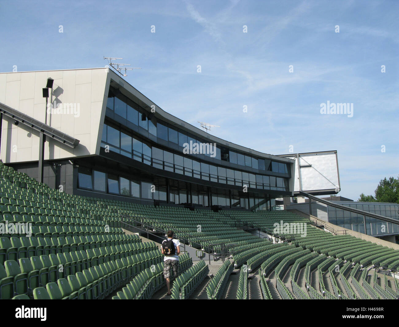 Austria, Bregenz, Lake of Constance, festival performance house, sea ...