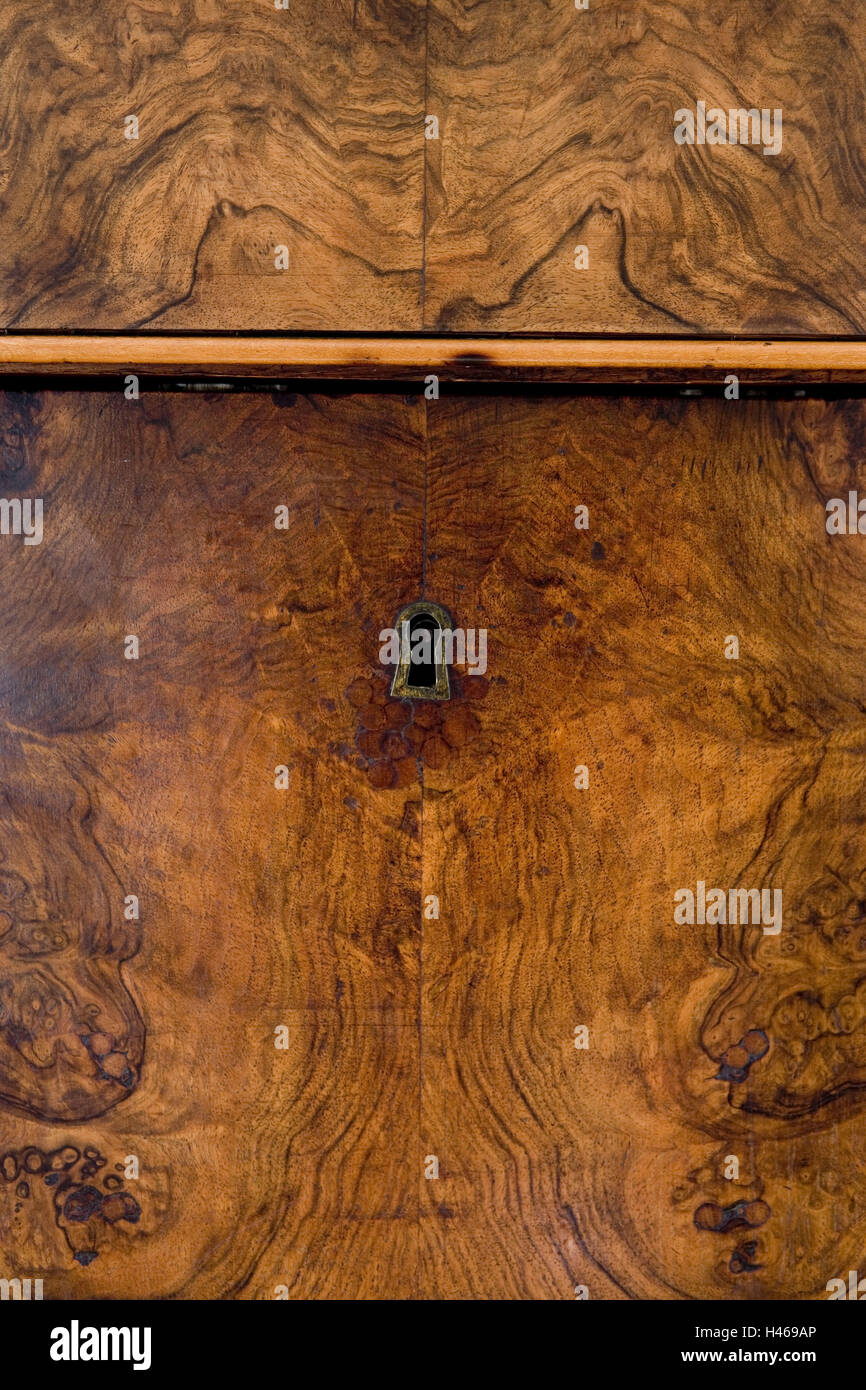 Root wooden cupboard, key hole, detail Stock Photo - Alamy
