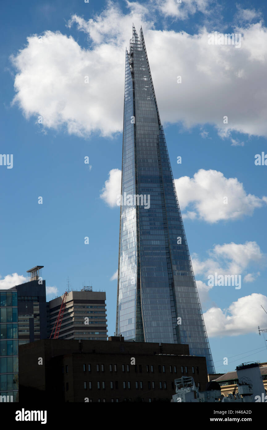 The Shard building with clouds Stock Photo - Alamy