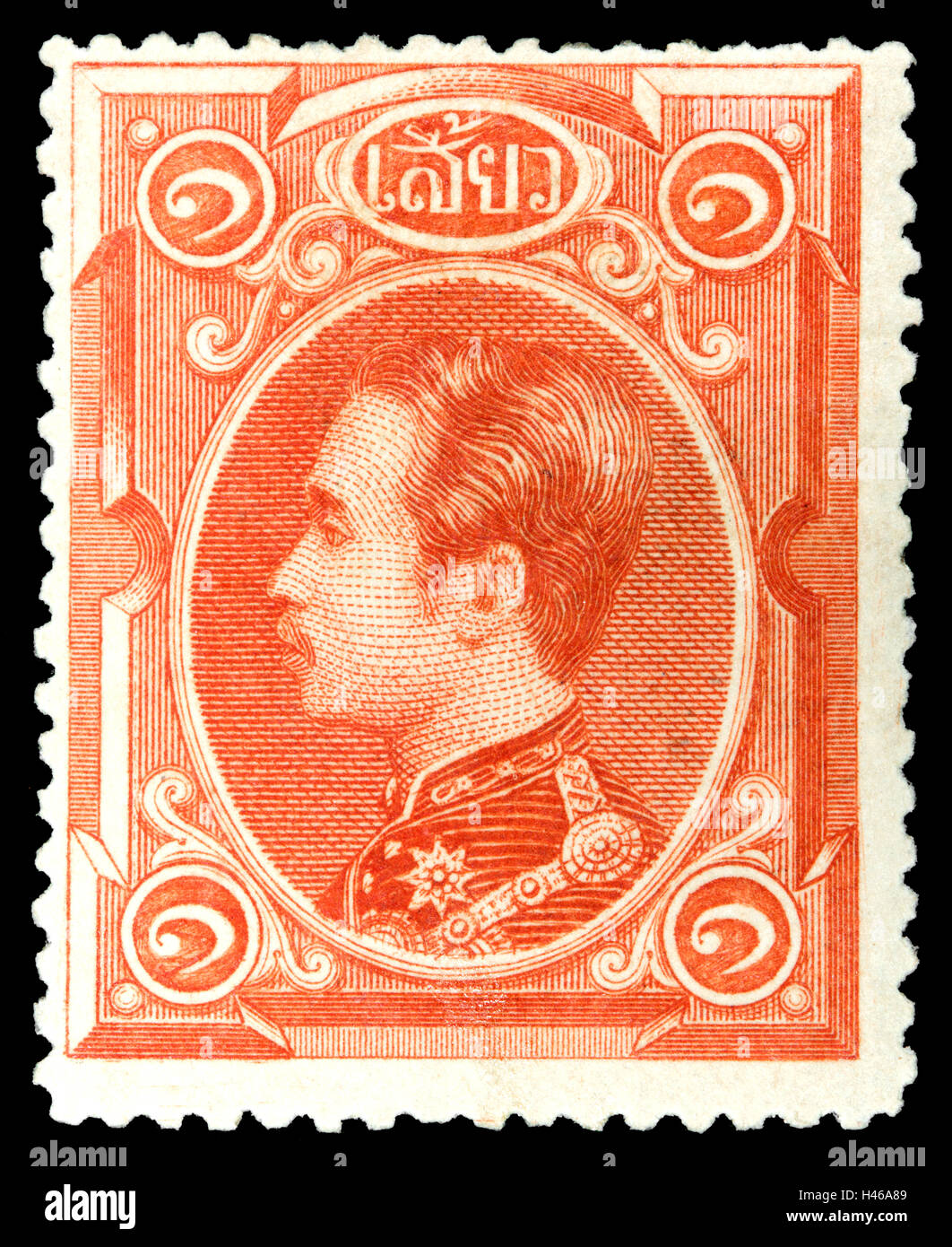 Thailand - Circa 1883: A Thai postage stamp from the original Solot ...