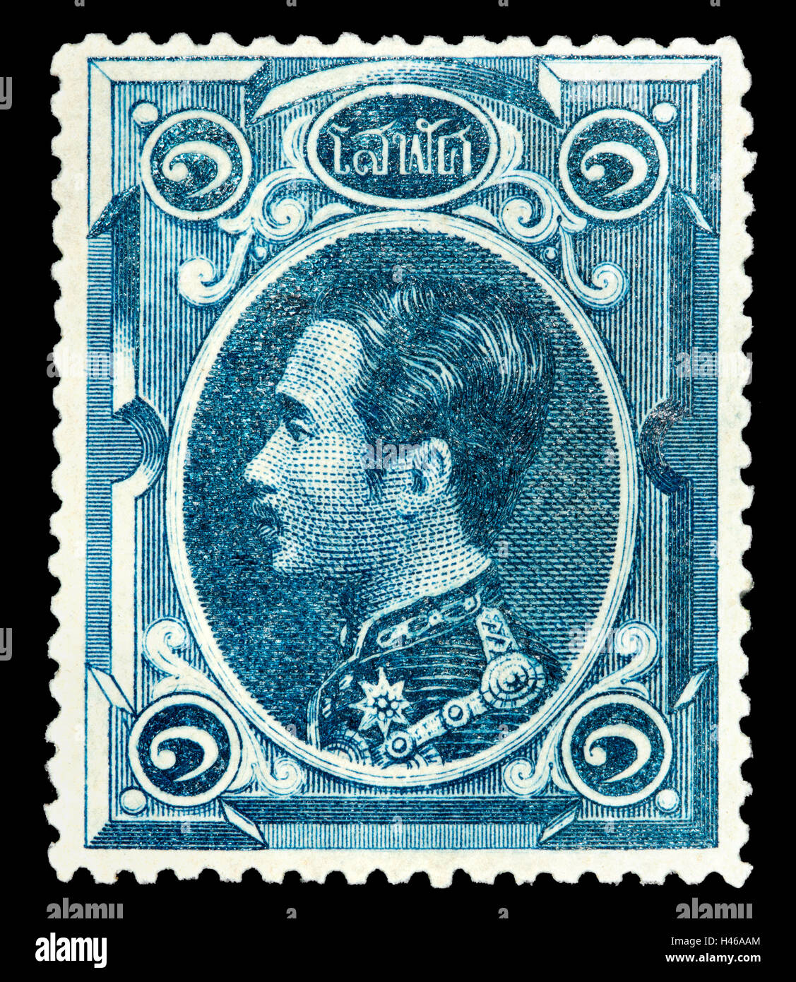 Thailand - Circa 1883: A Thai postage stamp from the original Solot ...