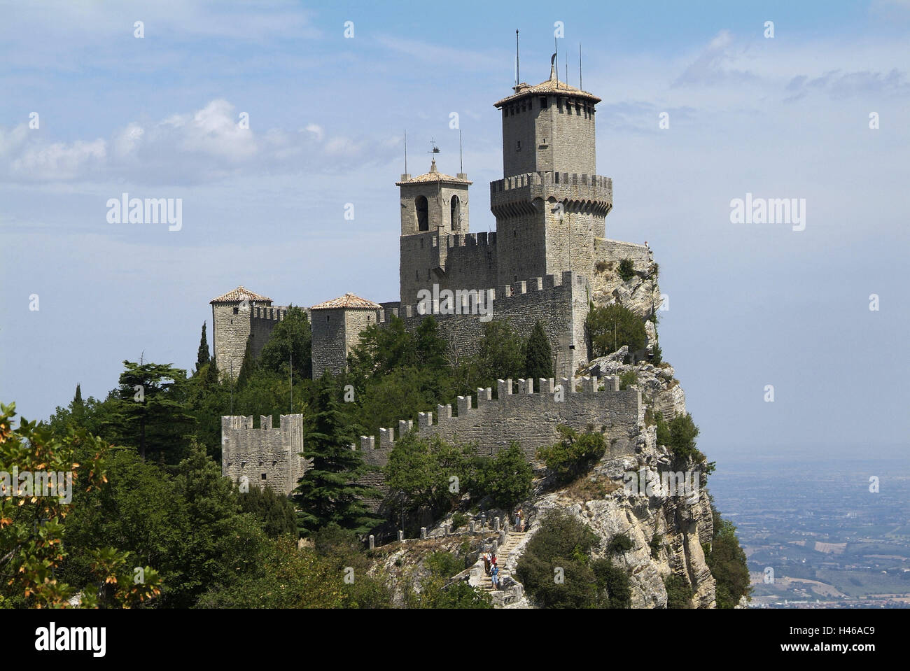 San Marino, Monte Titano, fortress La Guaita Stock Photo - Alamy
