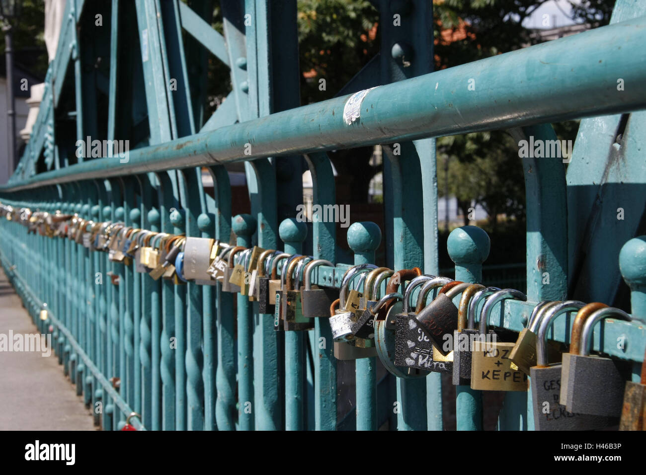 Poland, Wroclaw, bridge, dear locks Stock Photo - Alamy