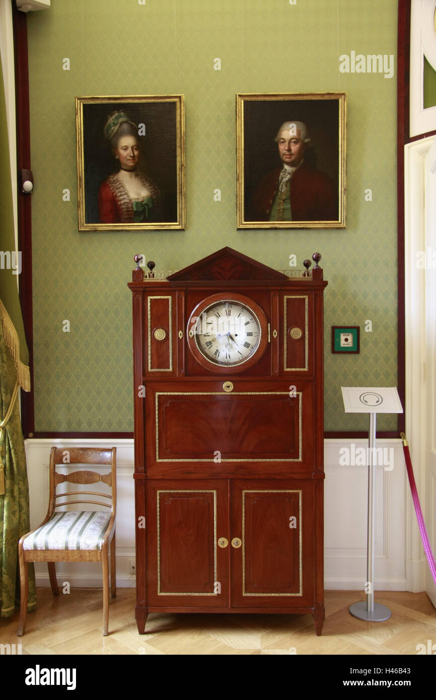 Poland, Wroclaw, exhibit, Biedermeier period piece furniture Stock ...