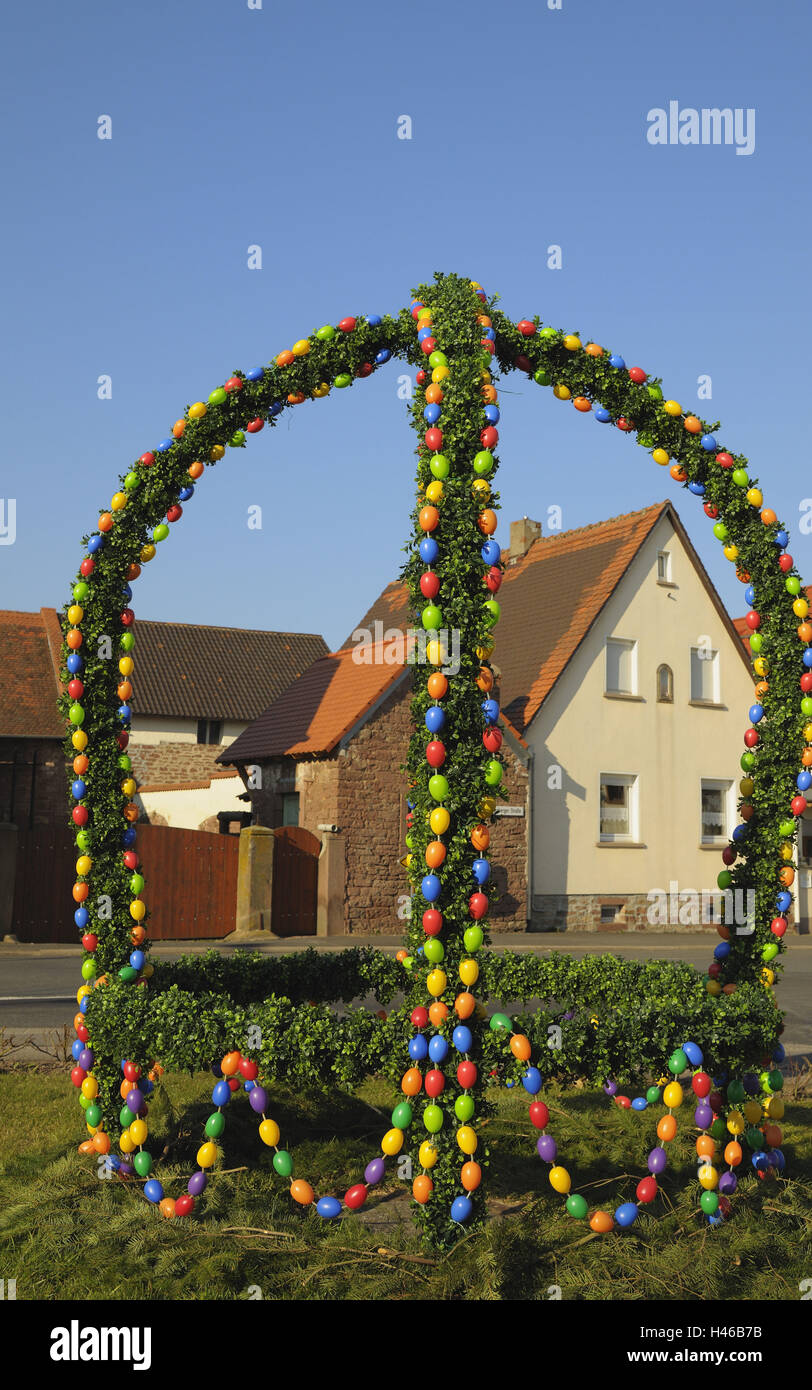 Easter crown, Easter eggs, Easter Stock Photo - Alamy