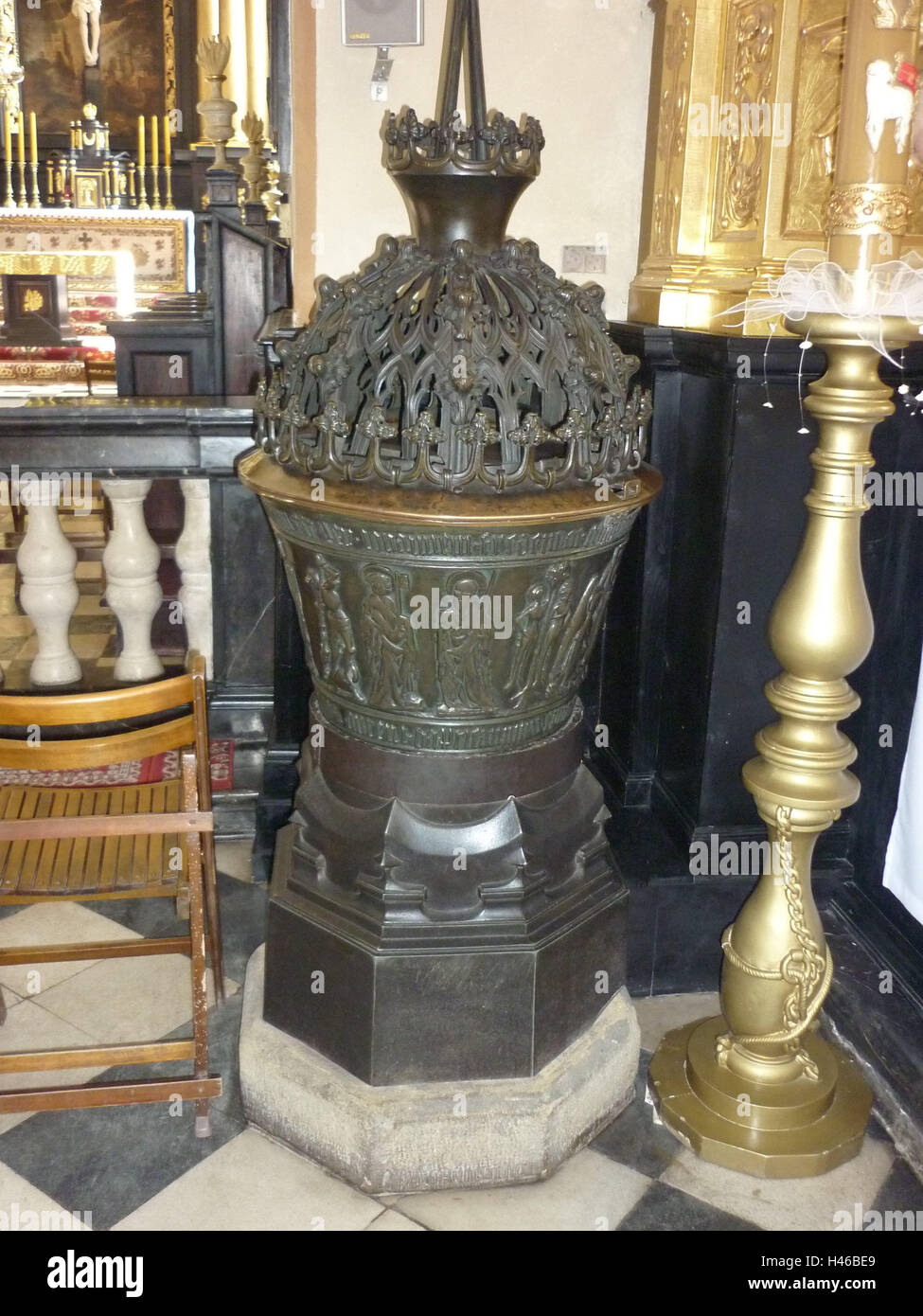 Baptismal cymbals, church, church, inside, baptismal bakers, baptism ...