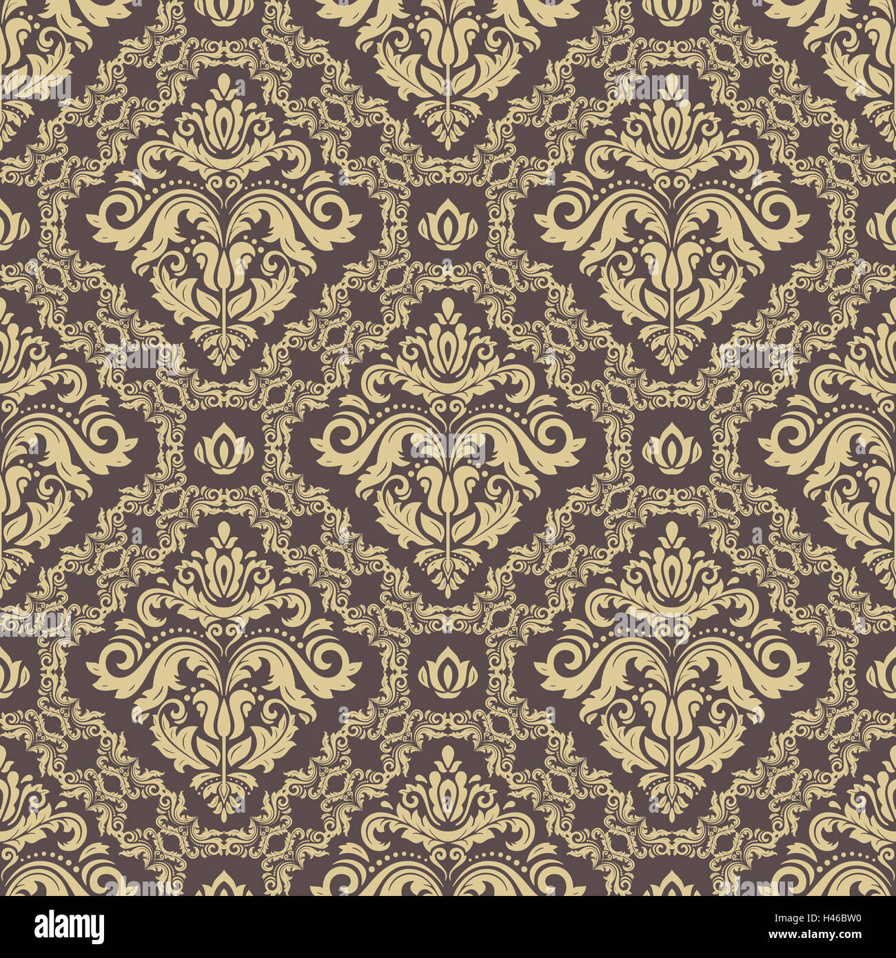 Seamless Wallpaper in the Style of Baroque Stock Photo - Alamy