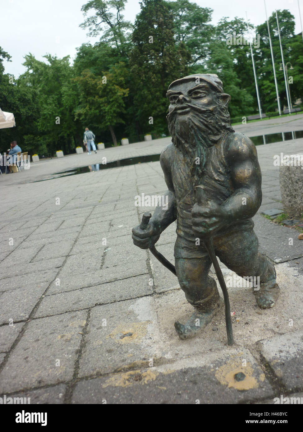 Dwarf's statue, Zwergen-Statue, statue, dwarf, floors, run, go, space ...