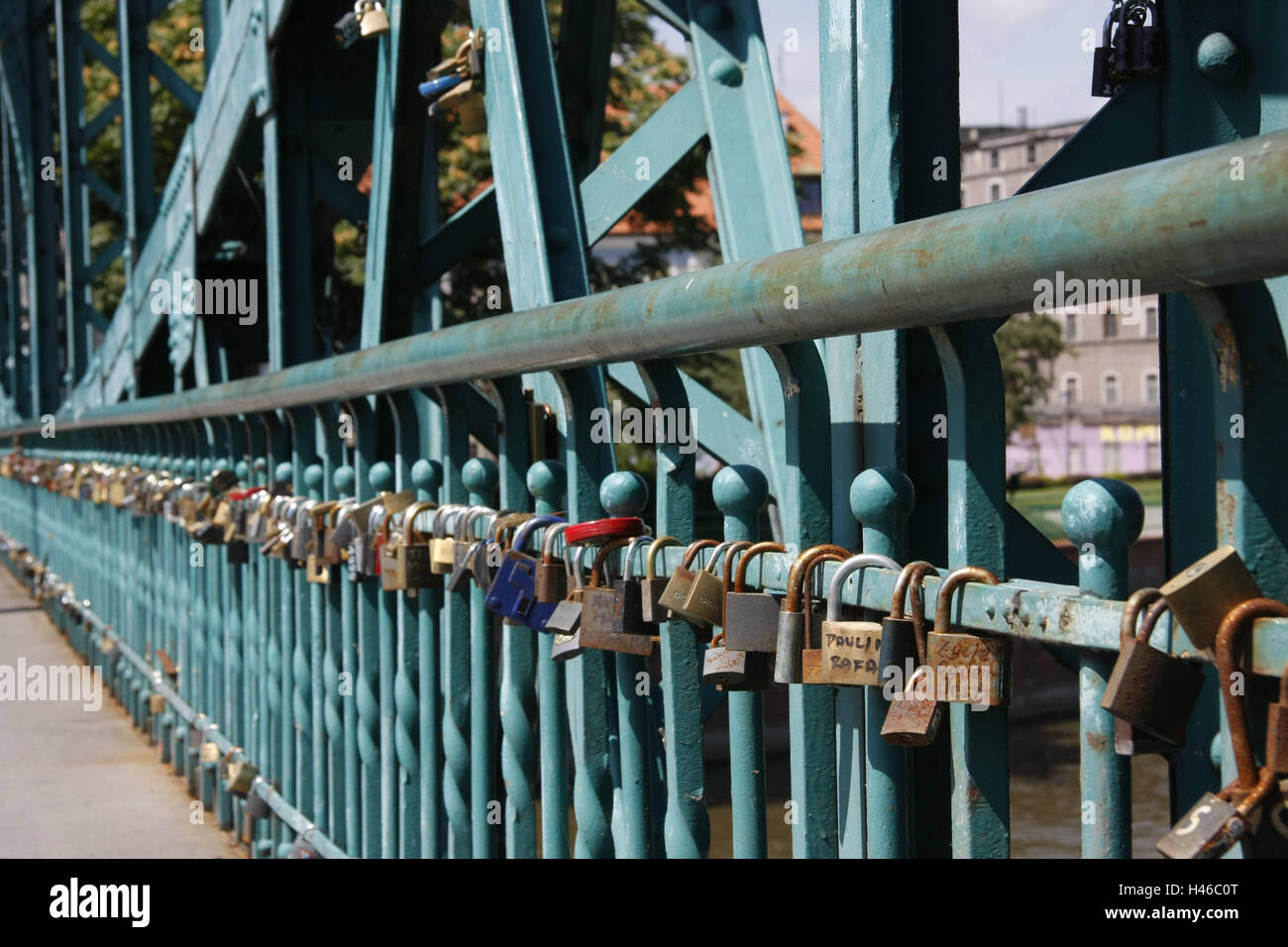 Bridge with locks hi-res stock photography and images - Alamy