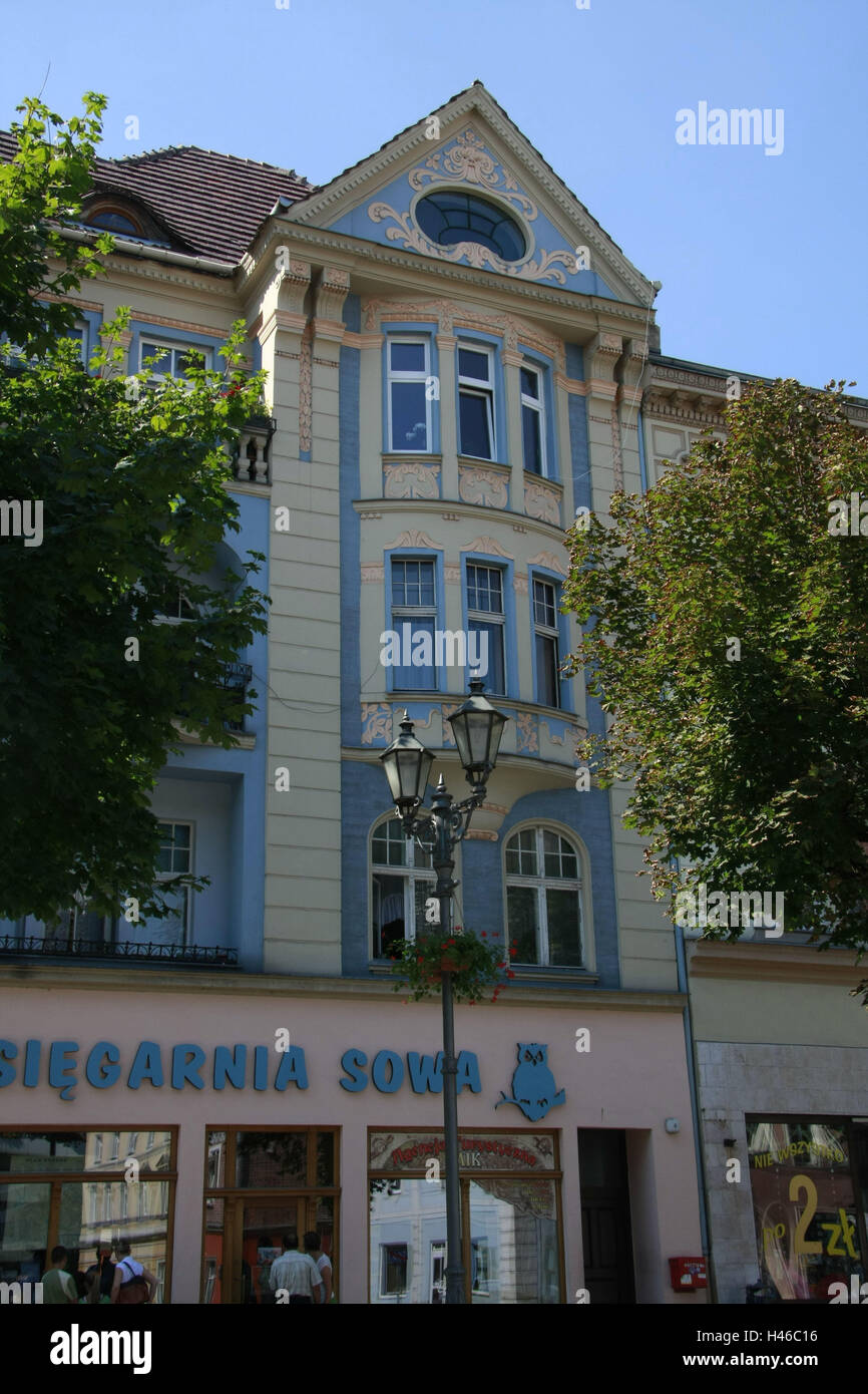 Poland, Brieg, town house on the marketplace Stock Photo - Alamy