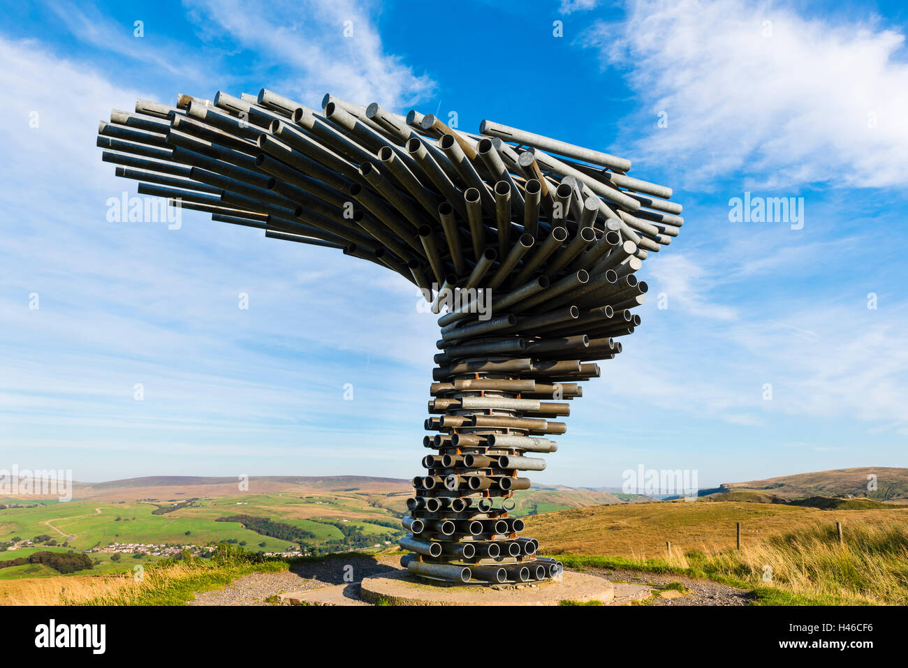 The Singing Ringing Tree, a panopticon on Crown Point above Burnley in ...