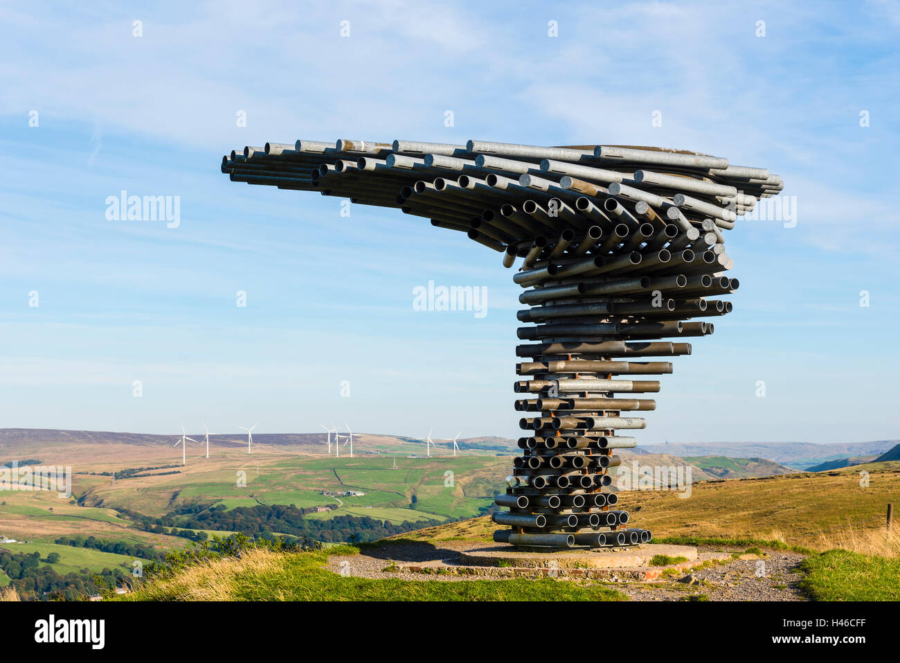 The Singing Ringing Tree, a panopticon on Crown Point above Burnley in ...